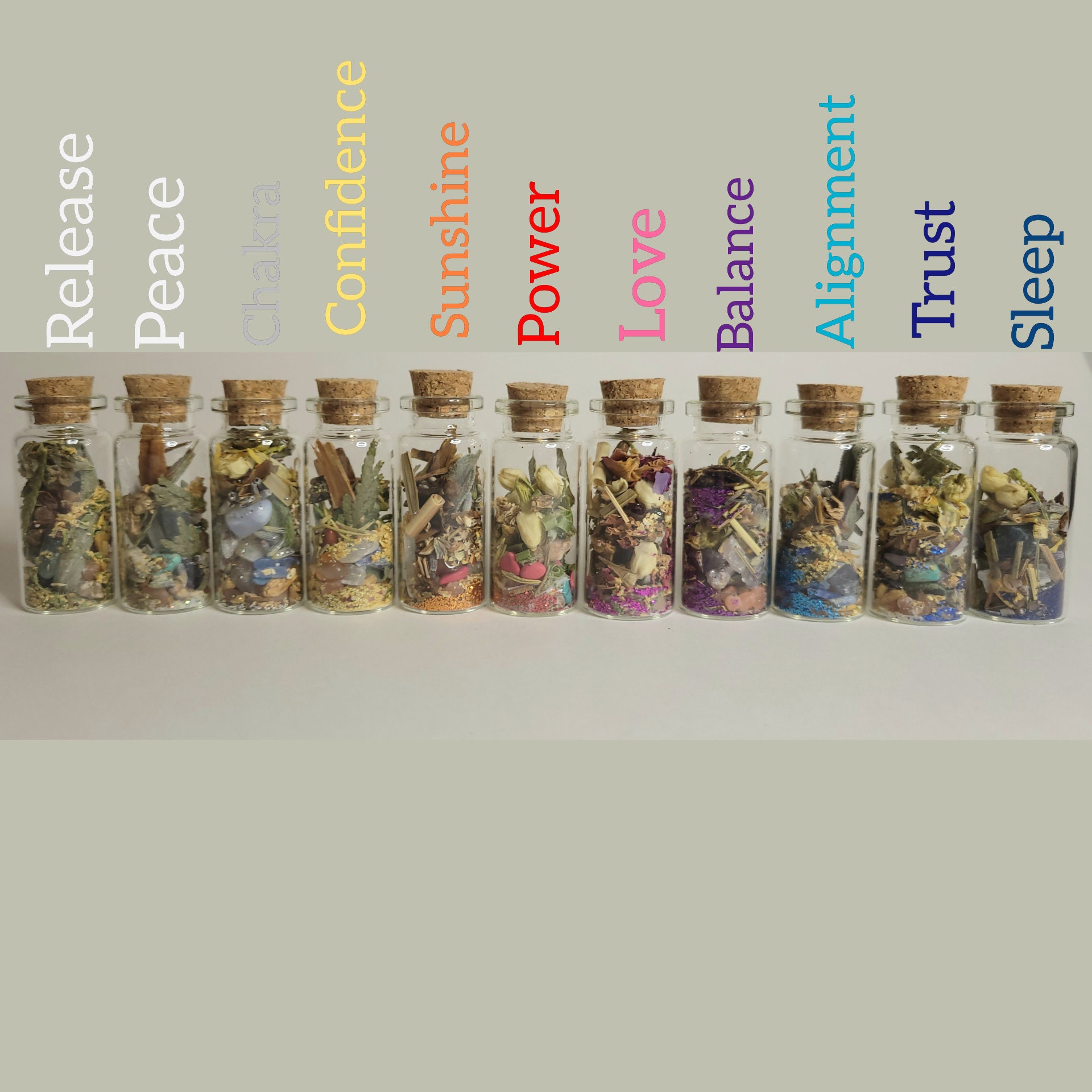 SLEEP Intention Feeling Jars for Meditation, Alter, Accessory ...