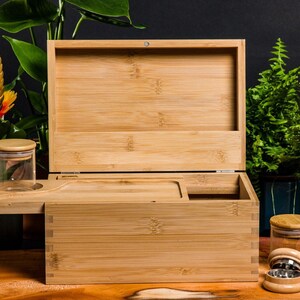 Personalised Custom Rolling Smoke Stash Box Kit Real Wood - Etsy