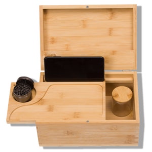 Personalised Custom Rolling Stash Box Kit, Real Wood Engraving, Puffin ...