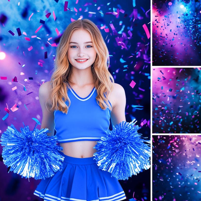 Shine Bright With Colorful Confetti Backgrounds!, Cheerleader ...