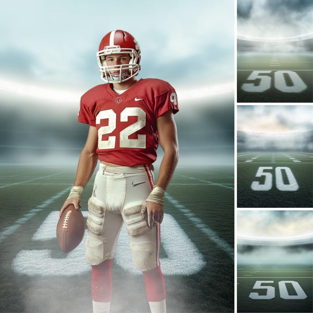 24 Football 50-yard Line Backgrounds, Football Backdrops, Football ...