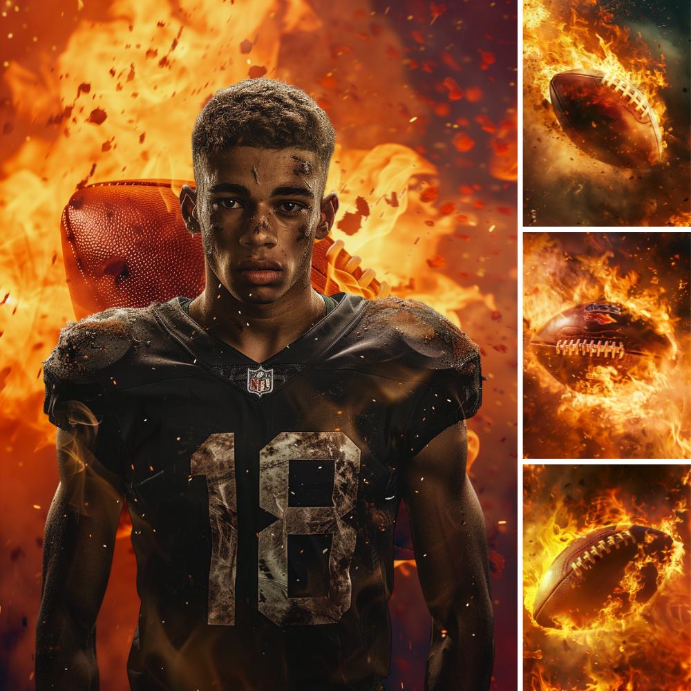 30 Fiery Football Backgrounds , Football Backdrops , Football Poster ...