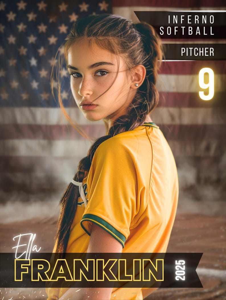 Softball Poster, Softball Canva Poster, Softball Background, Softball ...