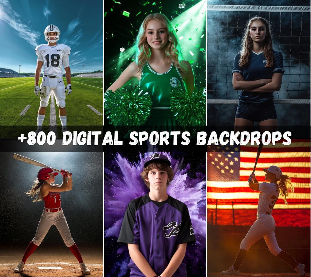 800+ Mega Sports Background Bundle, Volleyball Backdrop, Baseball ...