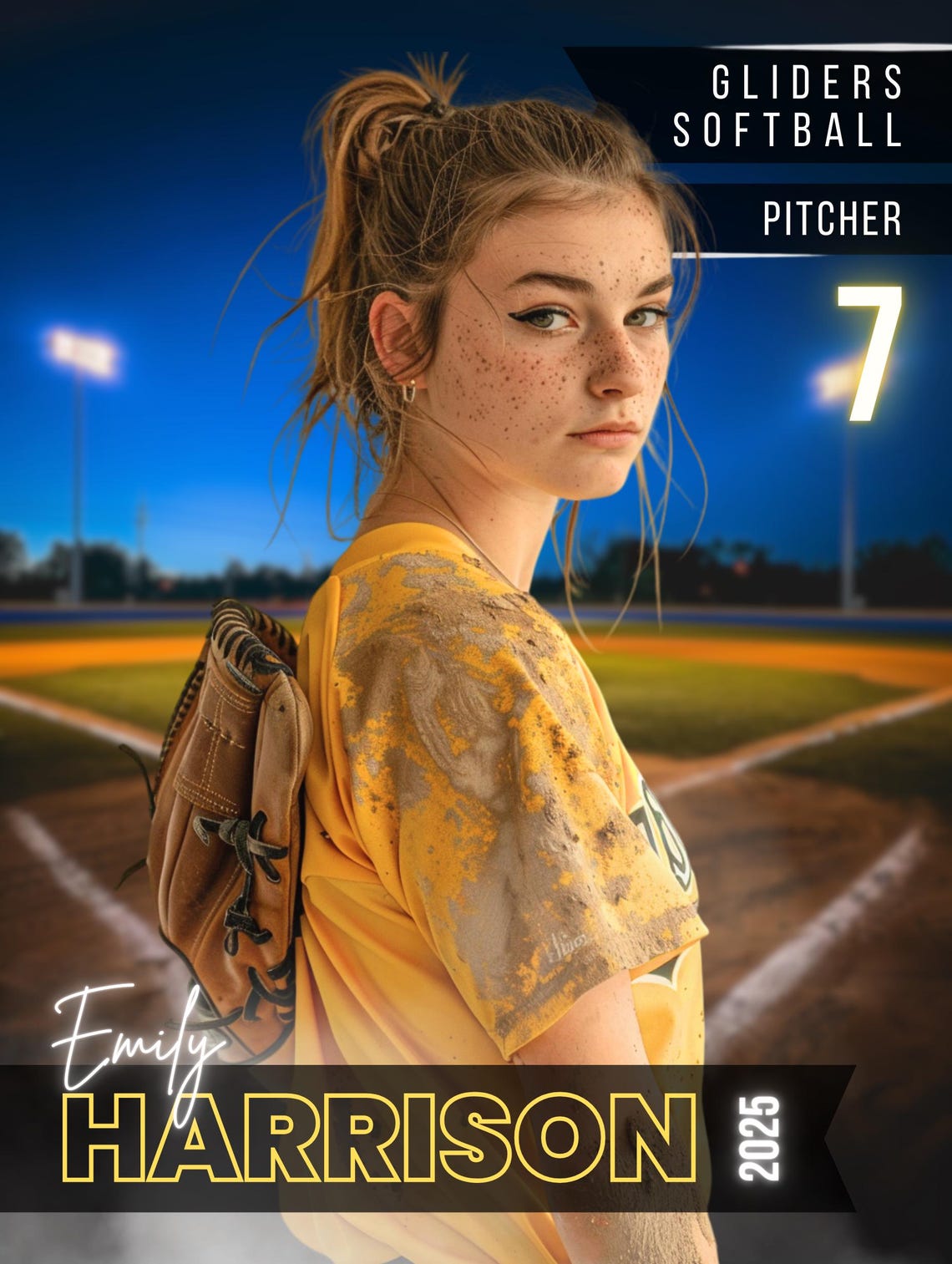 Softball Canva Template, Softball Poster, Softball Bacground, Canva ...