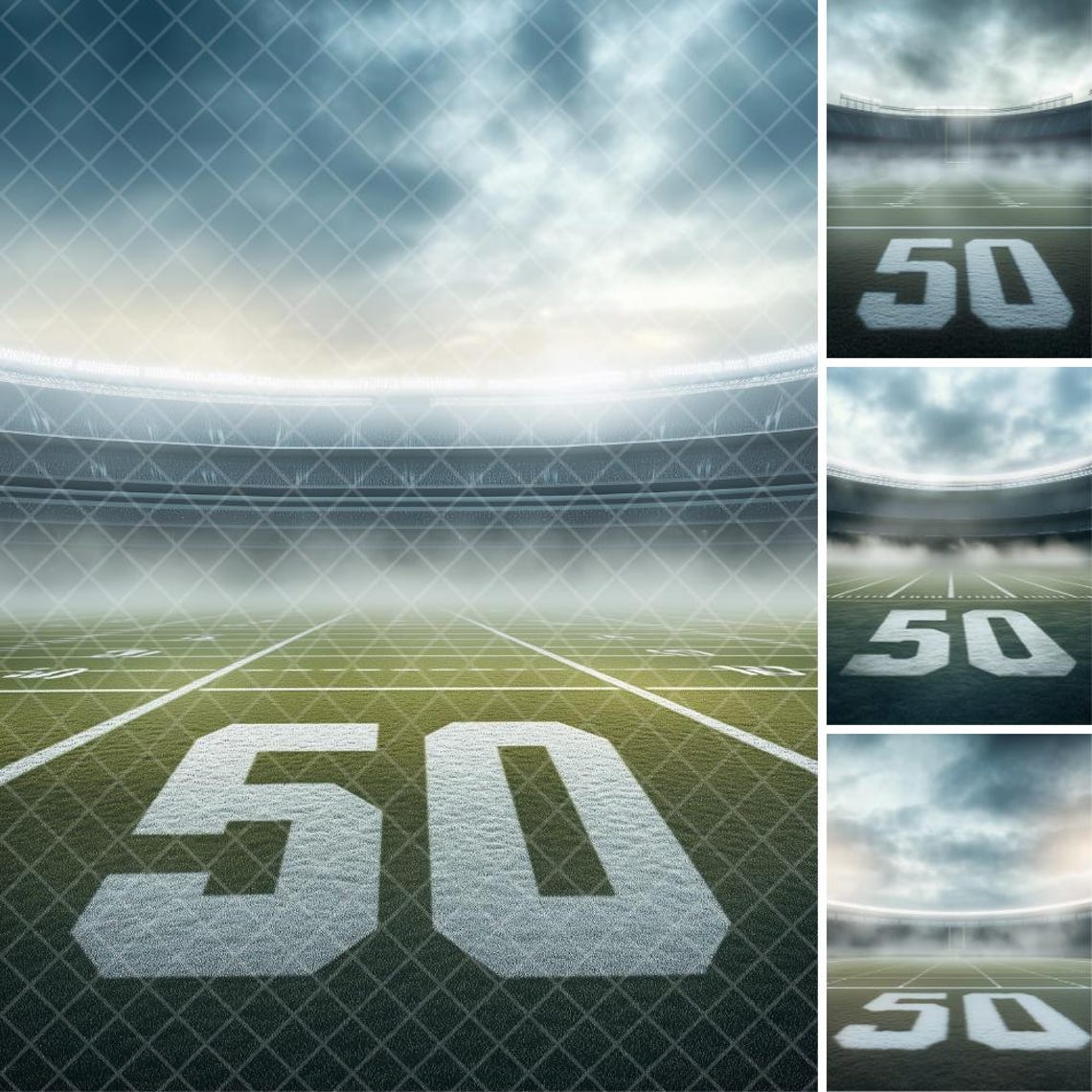 24 Football 50-yard Line Backgrounds, Football Backdrops, Football ...
