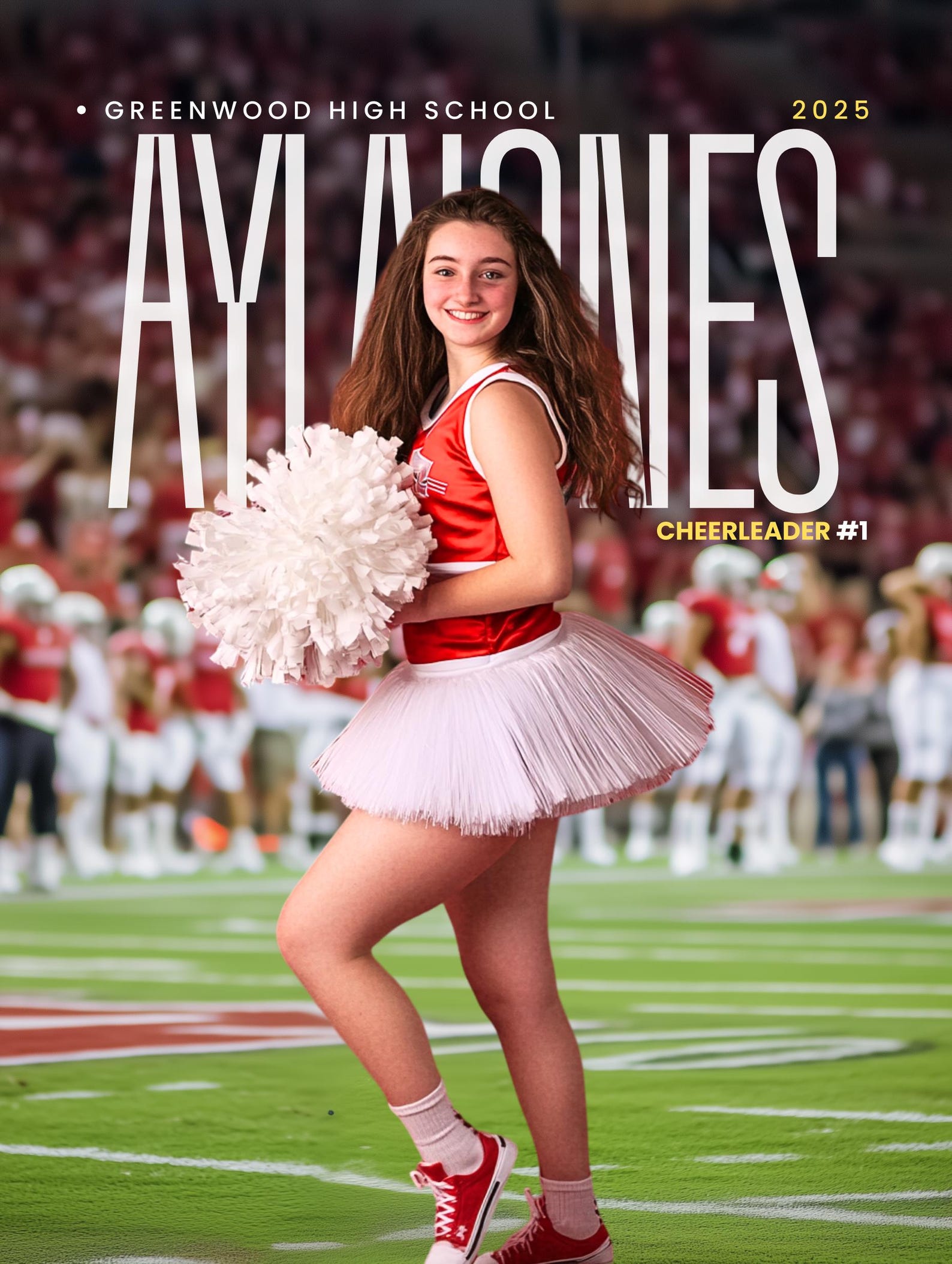 Editable Cheerleader Canva Poster, Cheerleader Background, Cheerleader ...
