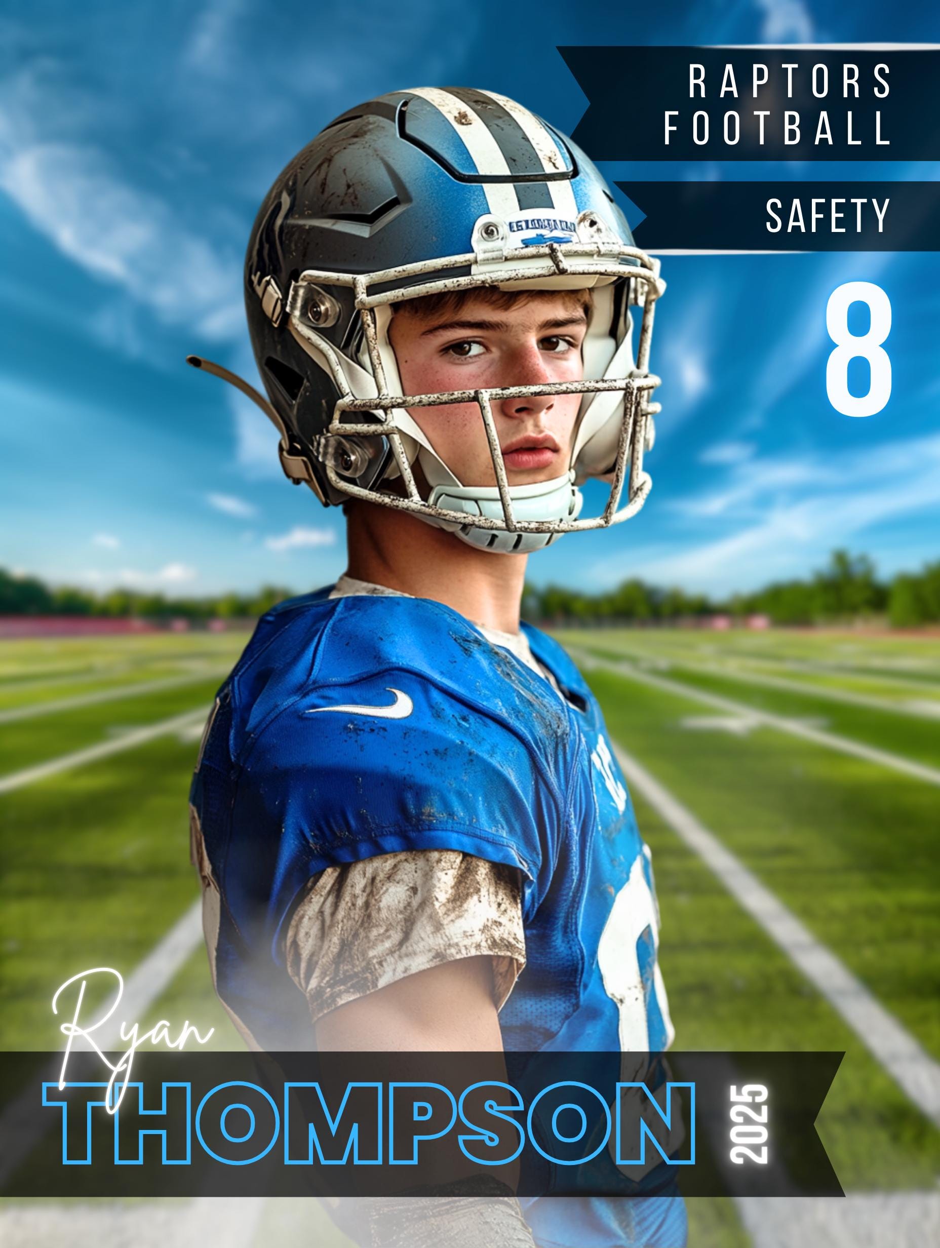 Editable Football Poster Canva Template, Football Backdrops, Football ...