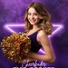 Editable Cheerleader Canva Poster With Purple Lights, Cheer Dance ...