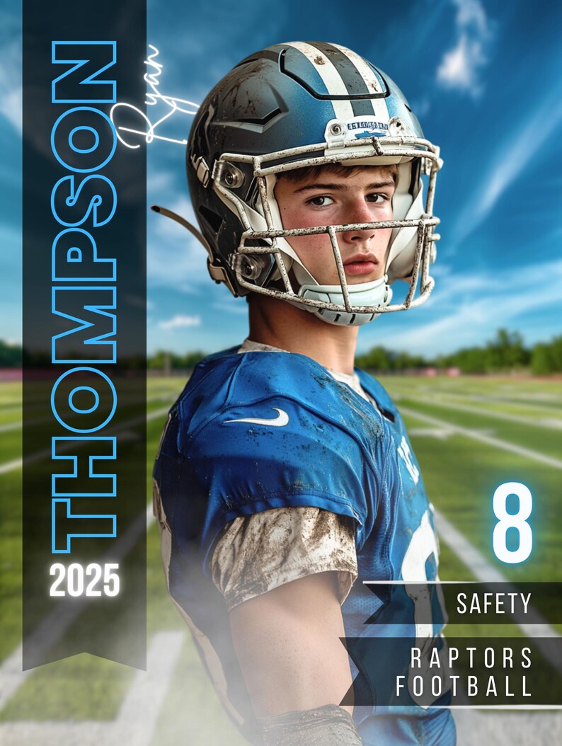 Editable Football Poster Canva Template, Football Backdrops, Football ...