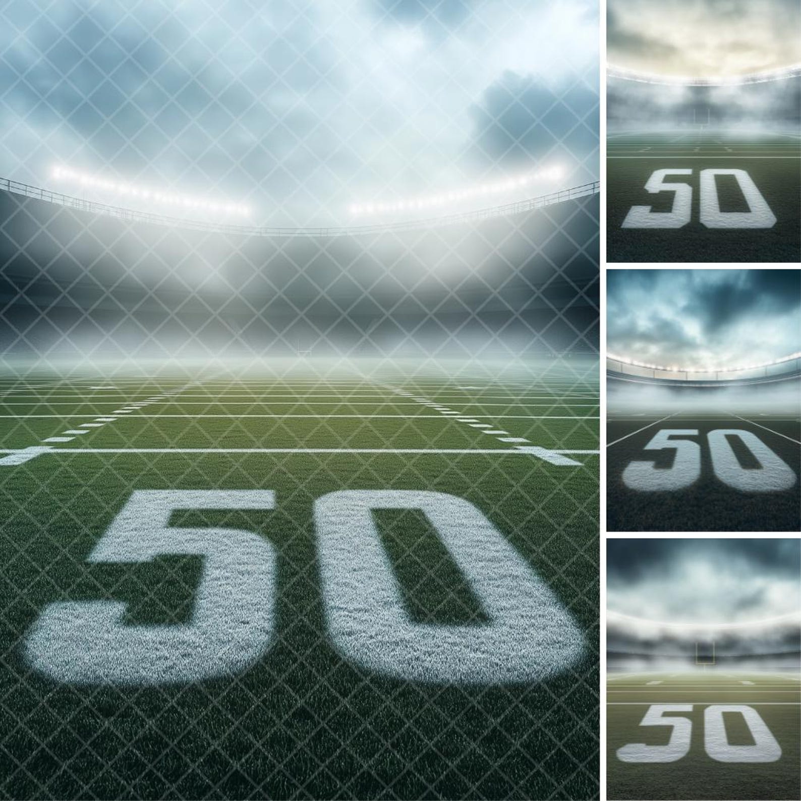 24 Football 50-yard Line Backgrounds, Football Backdrops, Football ...