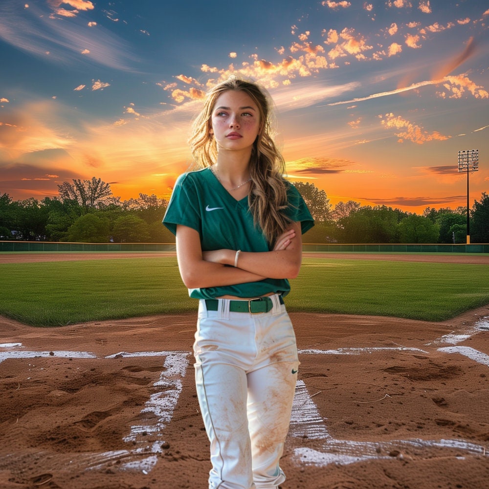 64 Softball Field Backdrops , Softball Background Sport Backdrops ...