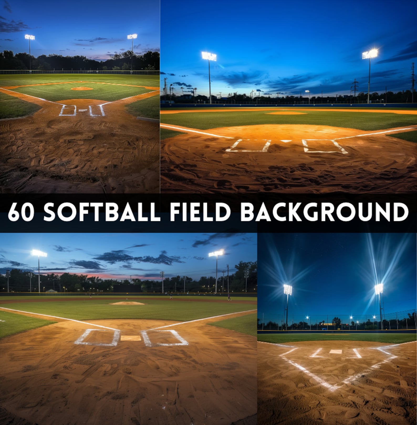 60 Softball Field Background , Softball Backdrop , Softball Poster ...