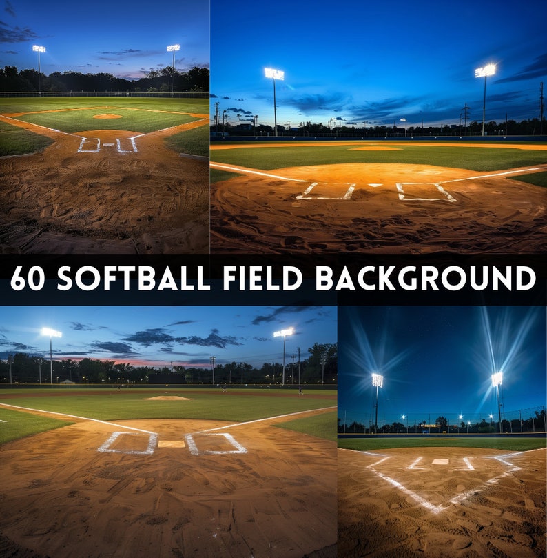 60 Softball Field Background , Softball Backdrop , Softball Poster ...