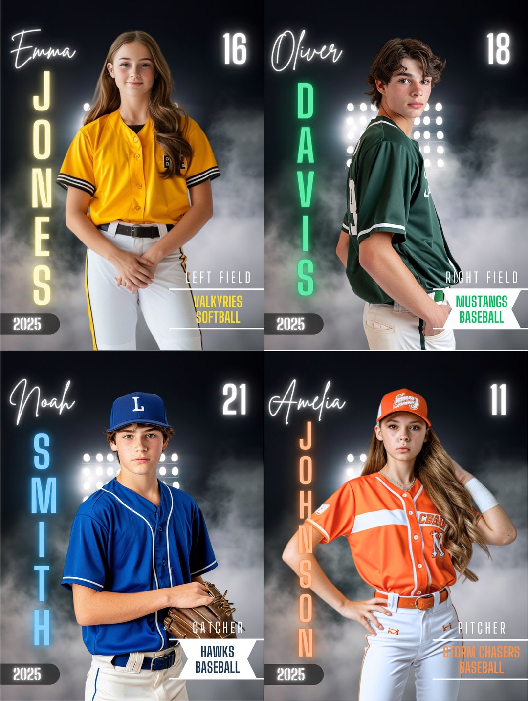 Baseball Canva Template, Softball Canva Template, Softball , Baseball ...