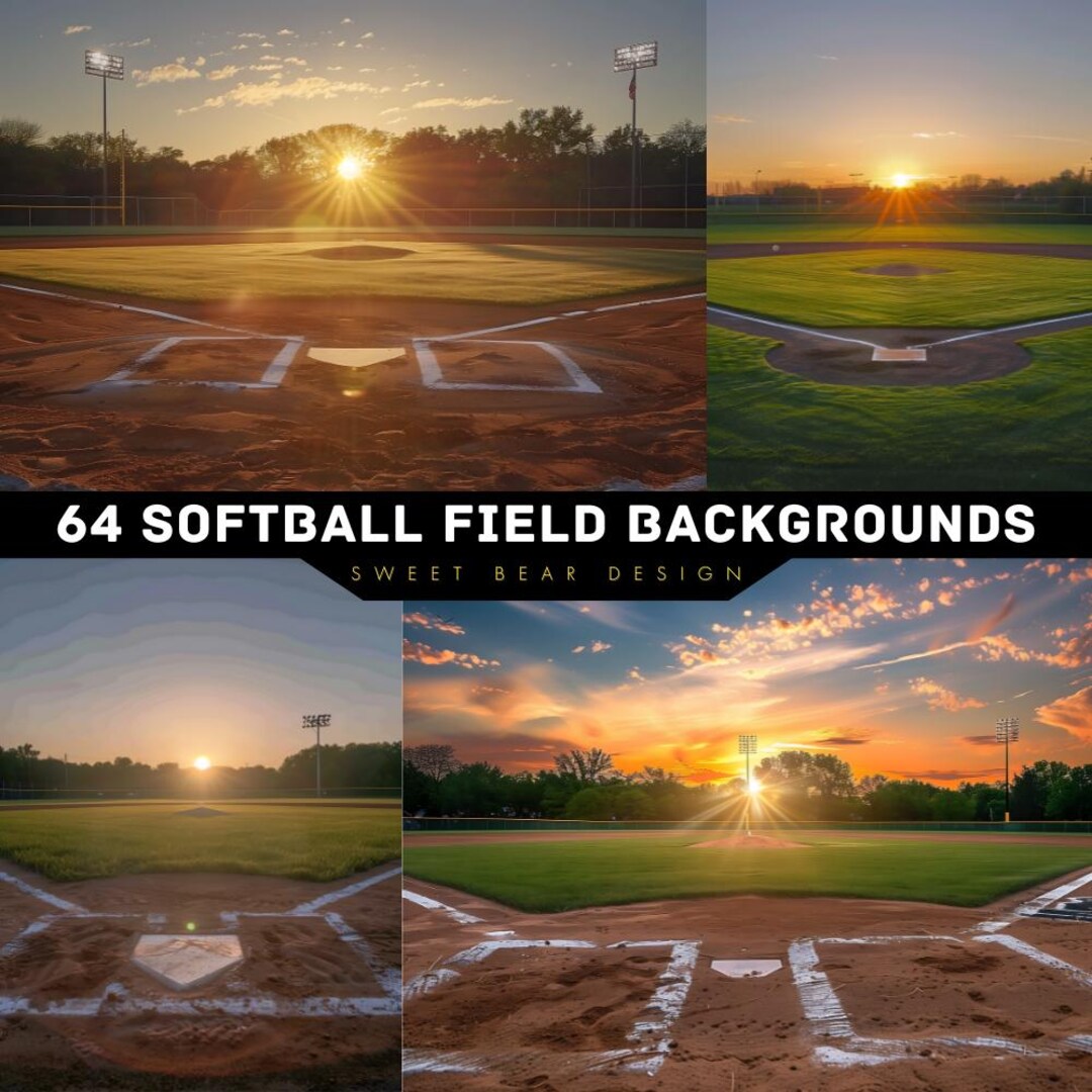 64 Softball Field Backdrops , Softball Background Sport Backdrops ...