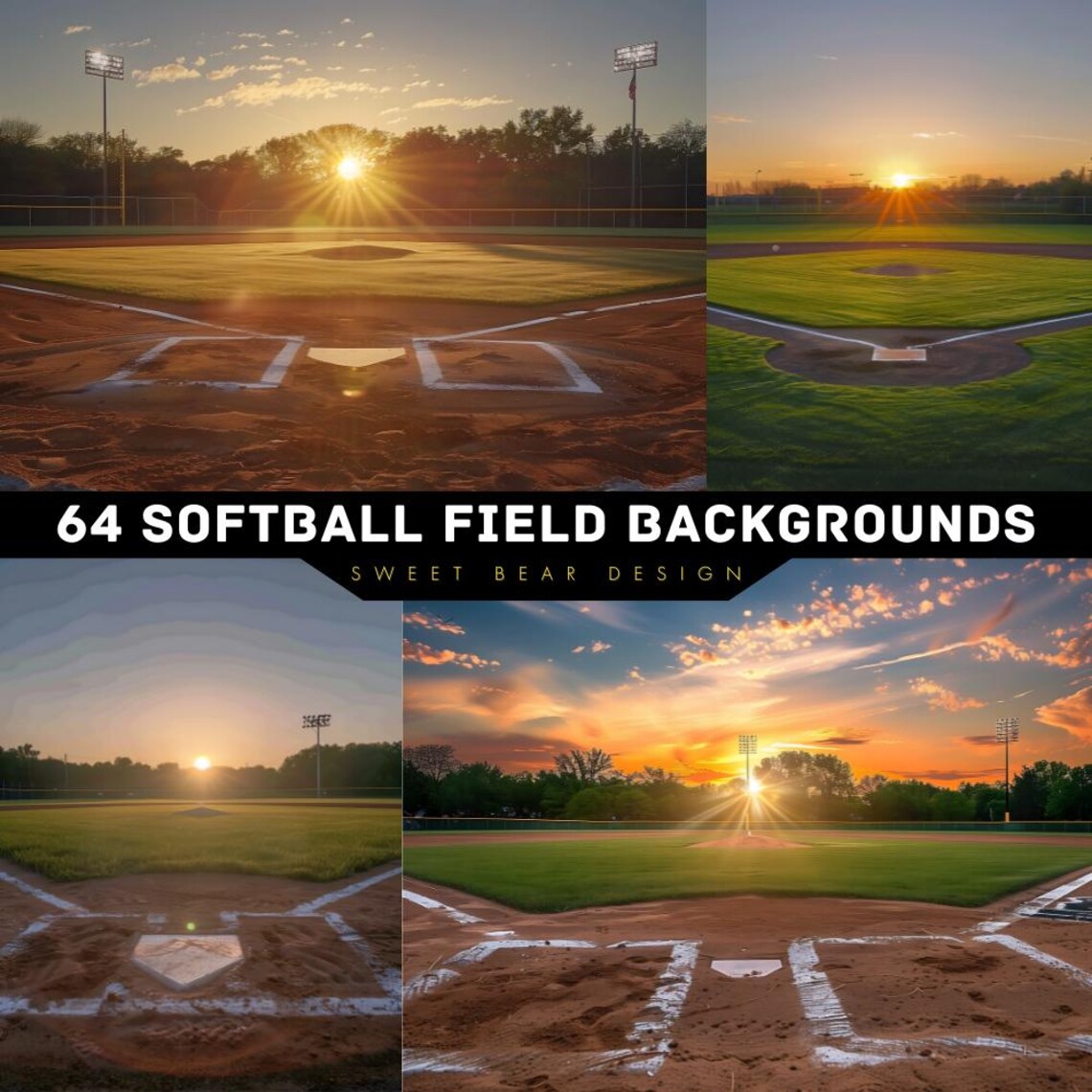 64 Softball Field Backdrops , Softball Background Sport Backdrops ...