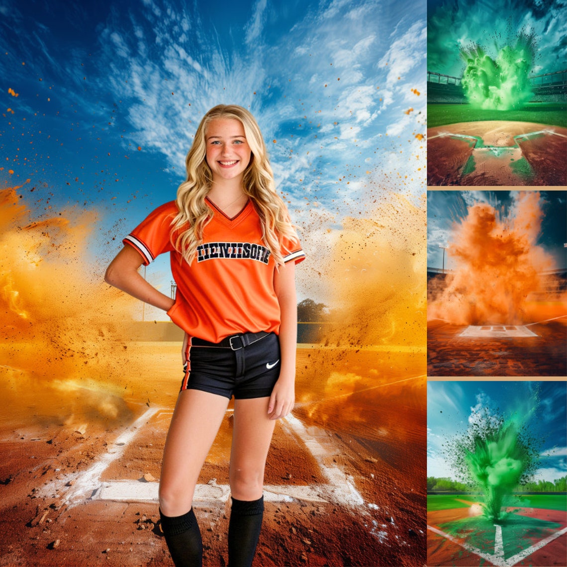 16 Softball Color Explosion Background , Baseball Color Explosion ...