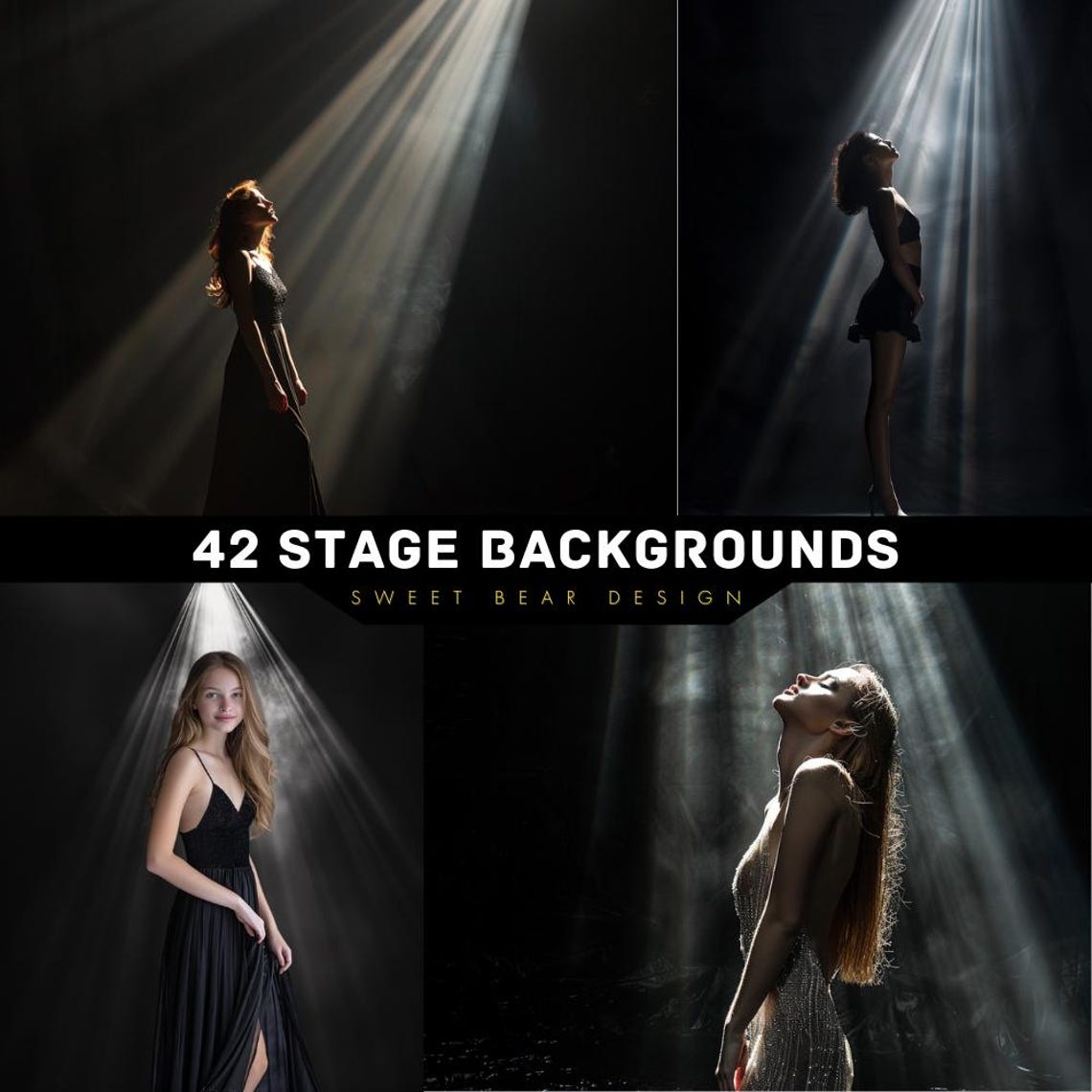 42 Stage Light Backgrounds, Black and White Spotlight Theme , Stage ...