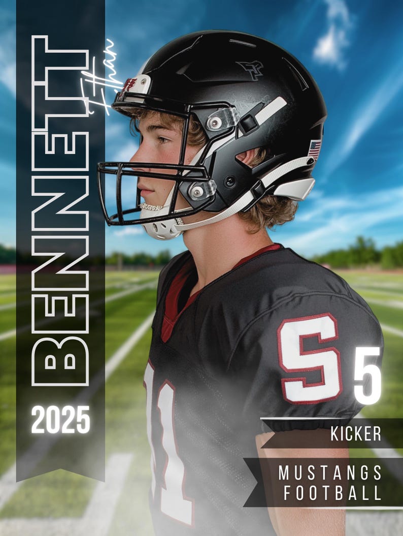 Editable Football Poster Canva Template, Football Backdrops, Football ...