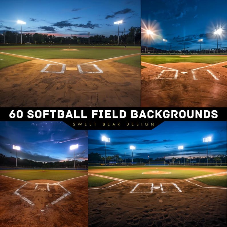 60 Softball Field Background , Softball Backdrop , Softball Poster ...