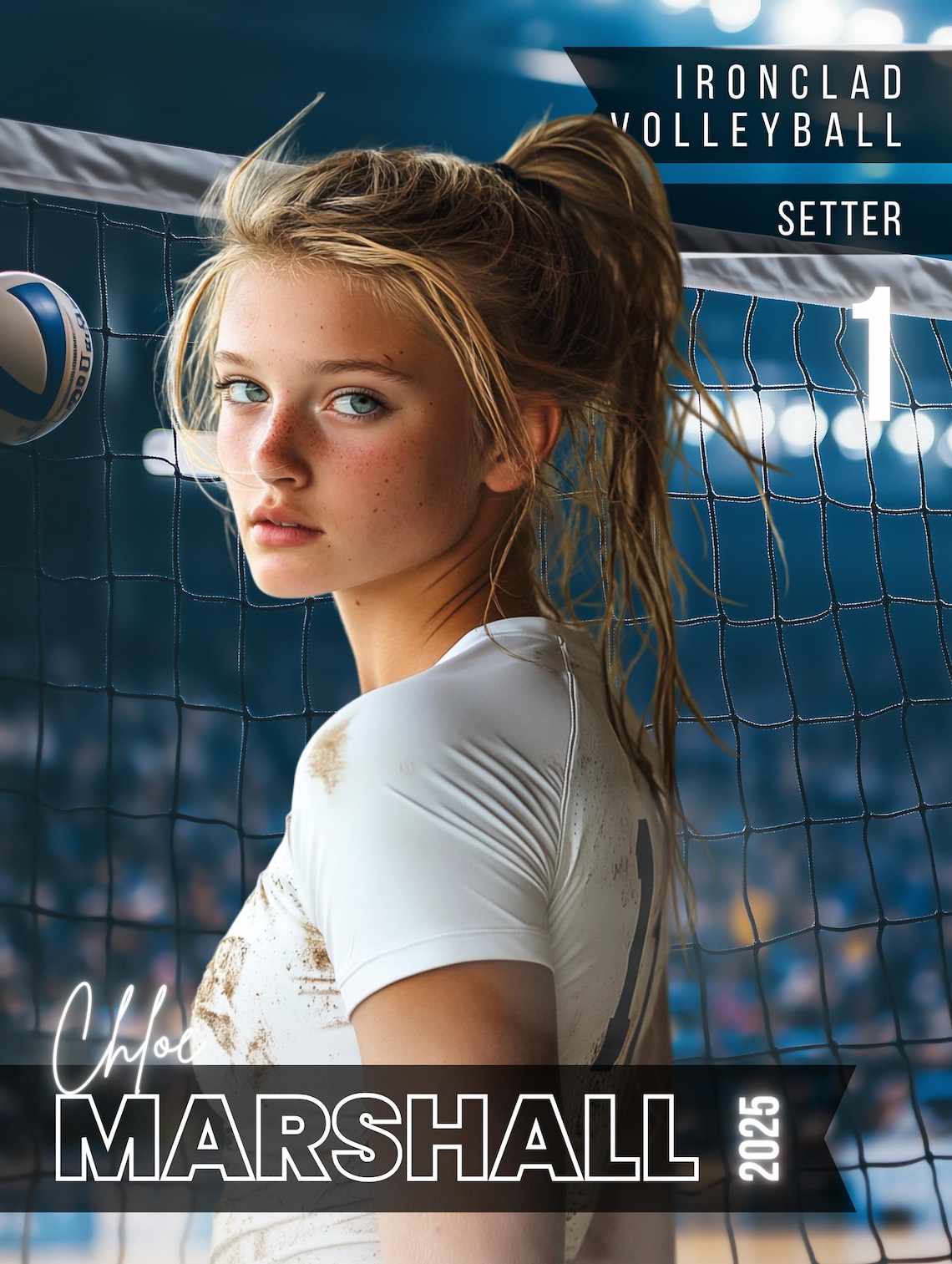 Editable Volleyball Canva Poster, Volleyball Background, Canva Poster ...