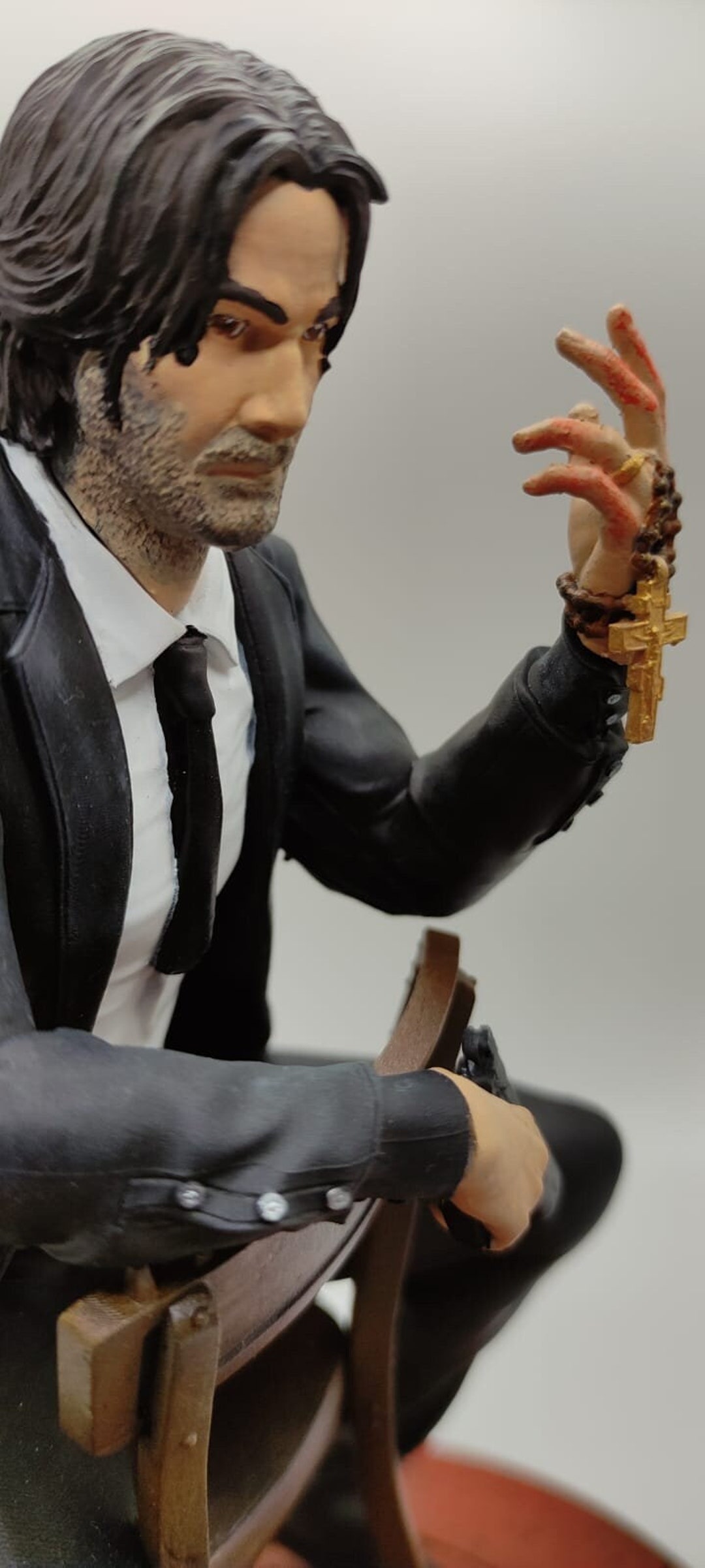 John Wick Action Figure Hand Painted Statue - Etsy