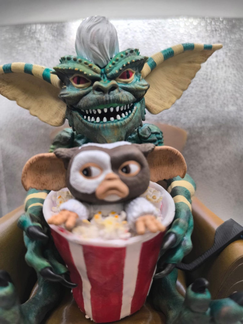 3D Gremlins Figure Statue at the Cinema, Mogwai, Cult Film Collectible ...