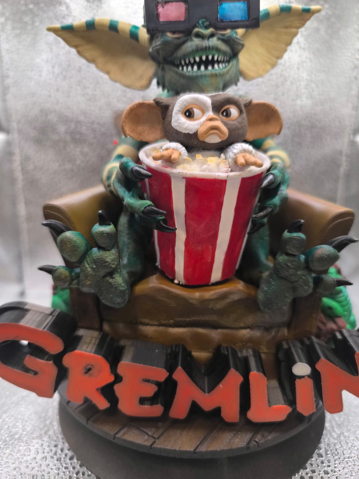 3D Gremlins Figure Statue at the Cinema, Mogwai, Cult Film Collectible ...