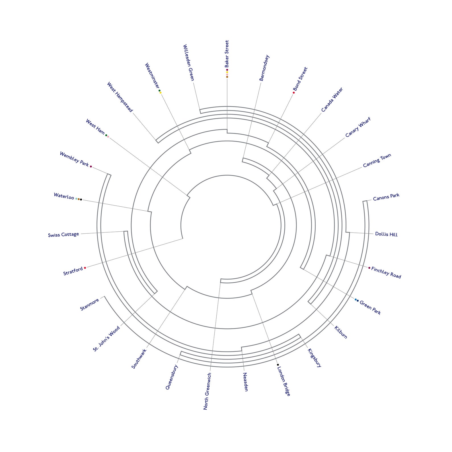 Redesigned London Underground Tube Map Single Line - Etsy Canada