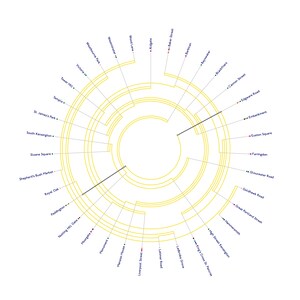 Redesigned London Underground Tube Map Single Line - Etsy Canada