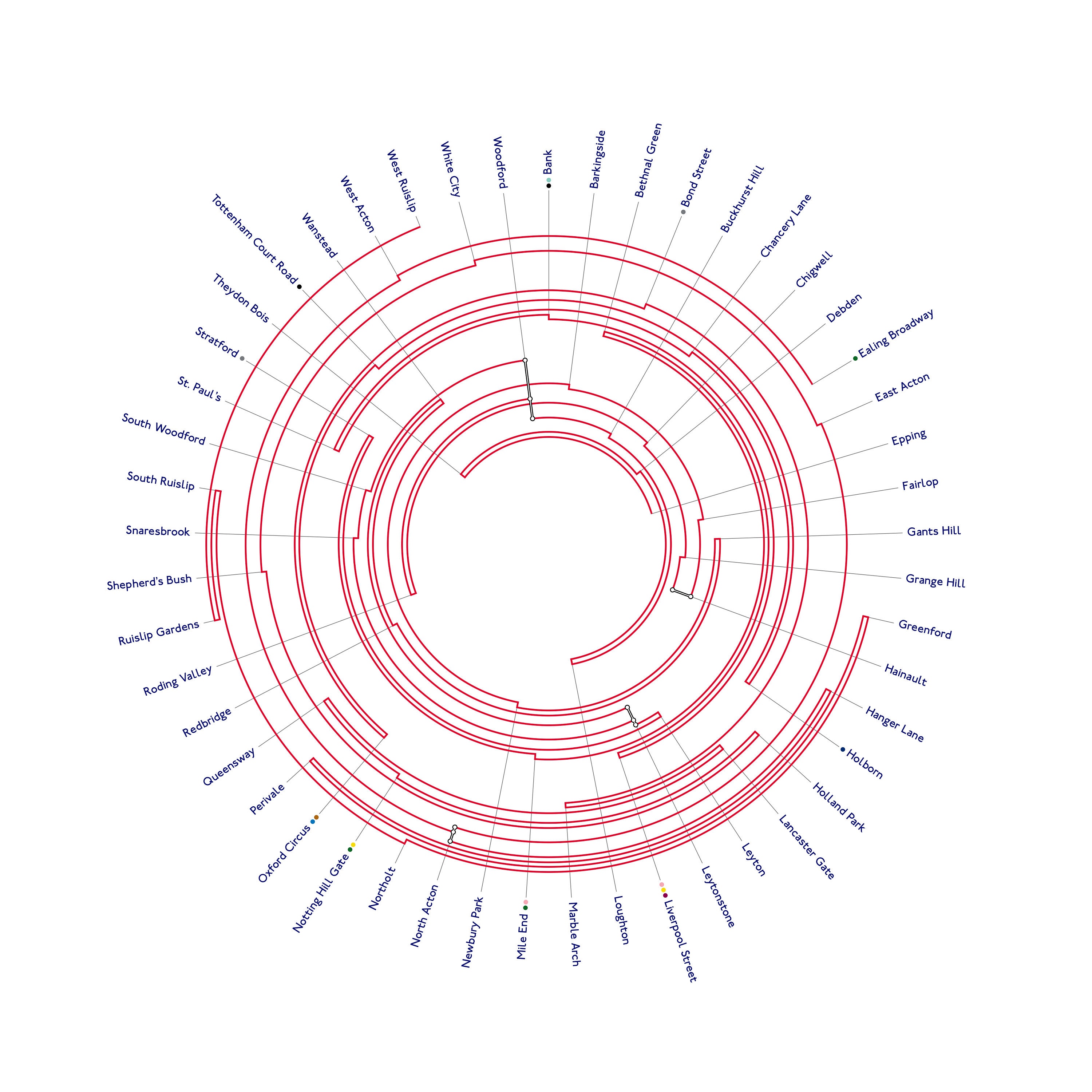 Redesigned London Underground Tube Map Single Line - Etsy Canada
