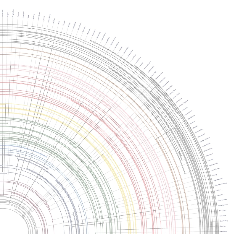 Redesigned London Underground Tube Map - All Lines - Etsy