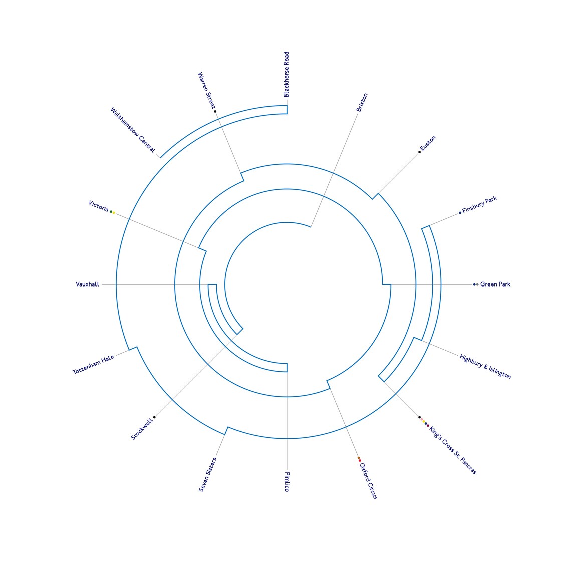 Redesigned London Underground Tube Map Single Line - Etsy Canada