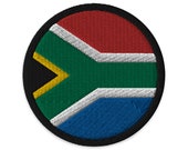 South Africa Flag Patch Embroidered Iron-on or Sew-on DIY - Etsy