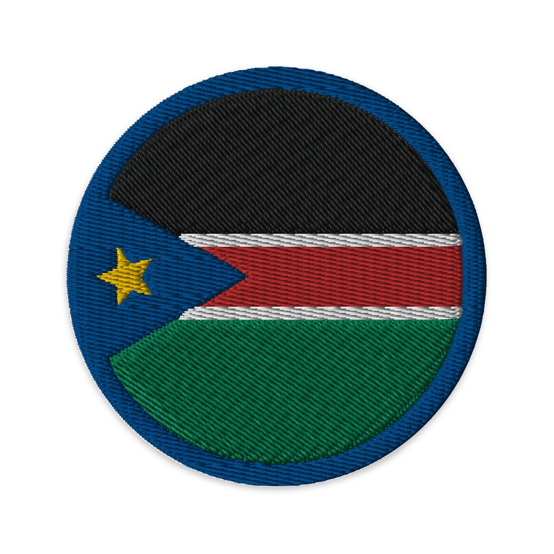 South Sudan Flag Patch Embroidered Iron-on or Sew-on DIY Applique for Vest, Backpack, Clothing ...