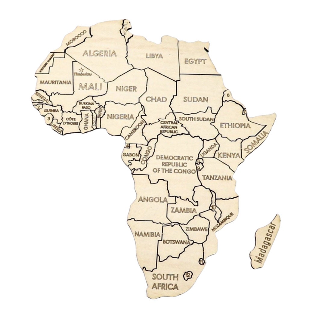 Africa Map Labeled