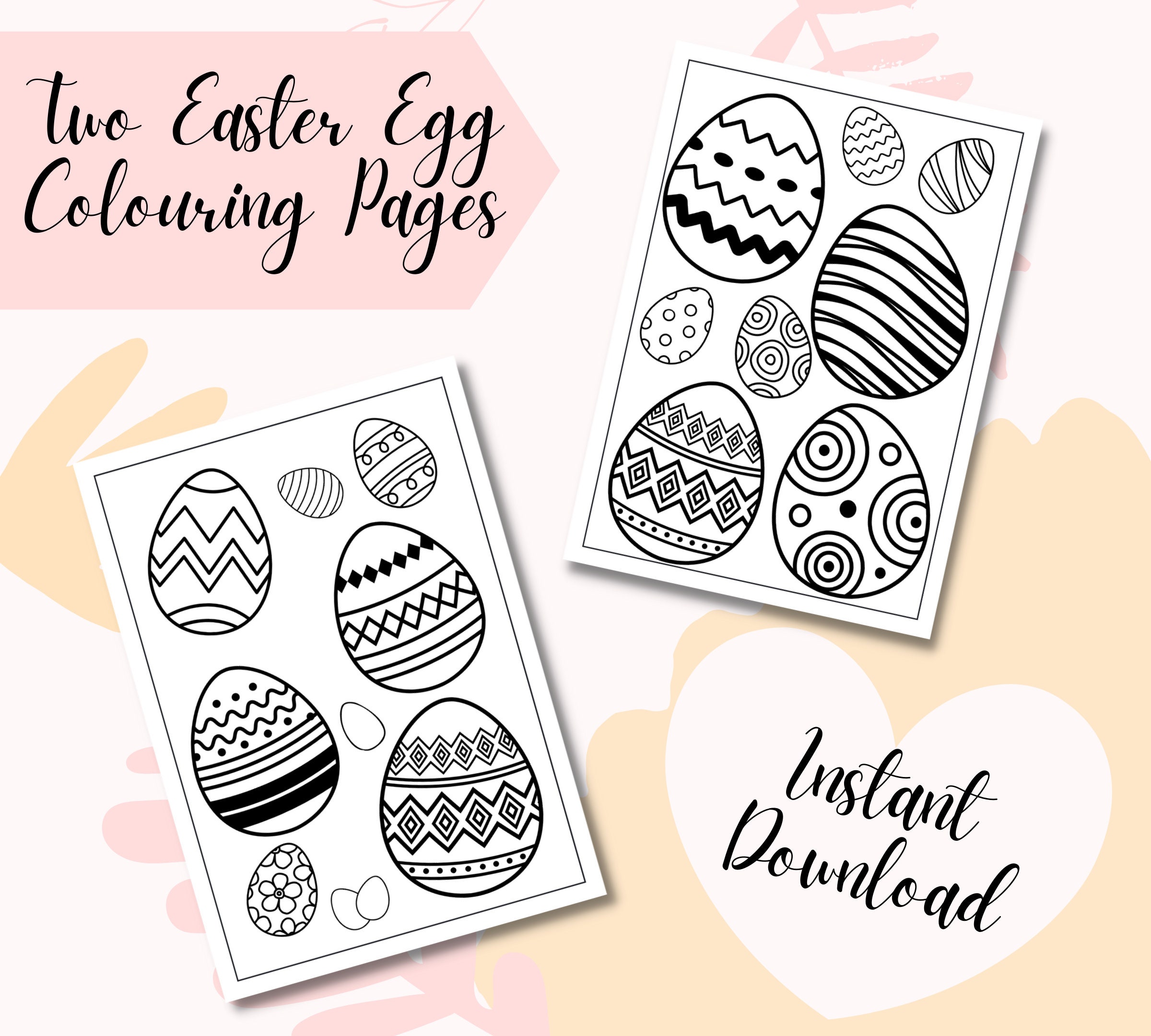 Easter Egg Colouring Pages | Easter Craft | Easter Printable Colouring ...