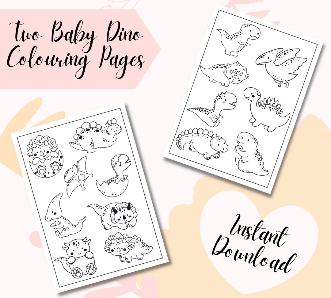 Baby Dinosaur Colouring Pages | Animal Colouring Pages | Dinosaur ...