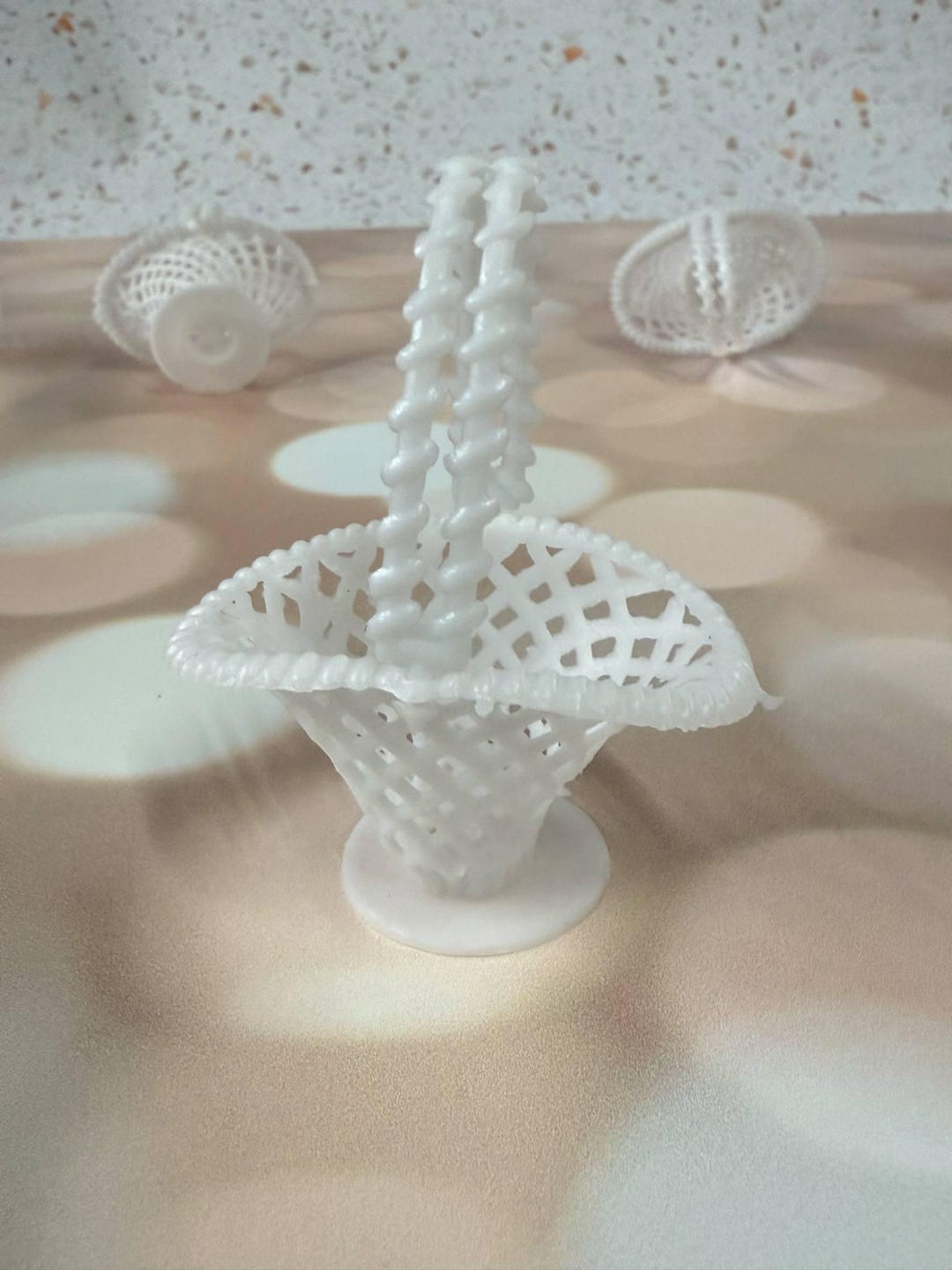 Vintage White Lace Crosshatch Wedding Favor Baskets - Pkg of 48 - Etsy