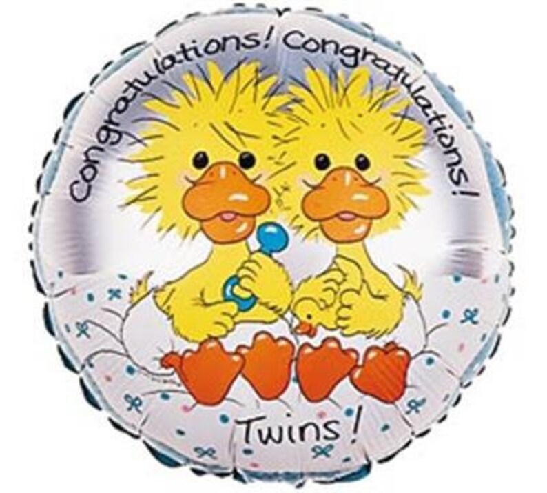Congratulations Congratulations Twins Suzy Zoo Mylar - Etsy