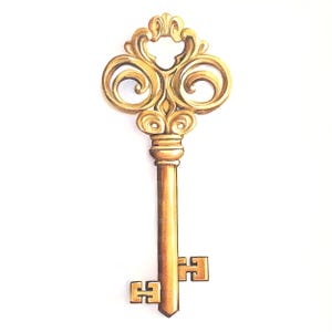 18 Vintage Gold Key Clipart, Old Fashioned Keys Images, High Quality ...