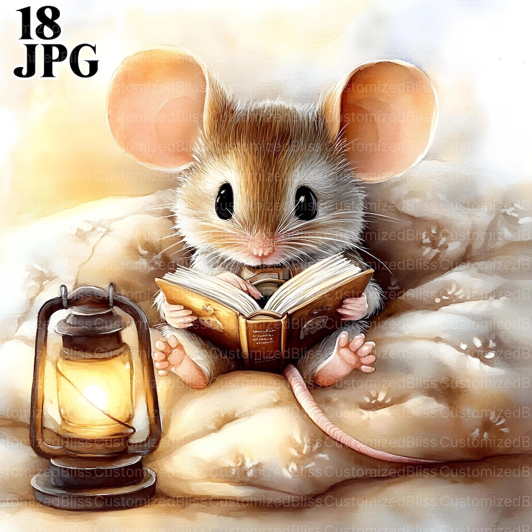 18 Mouse With Books Clipart, Mouse Bedroom, Mouse Clipart, High Quality ...