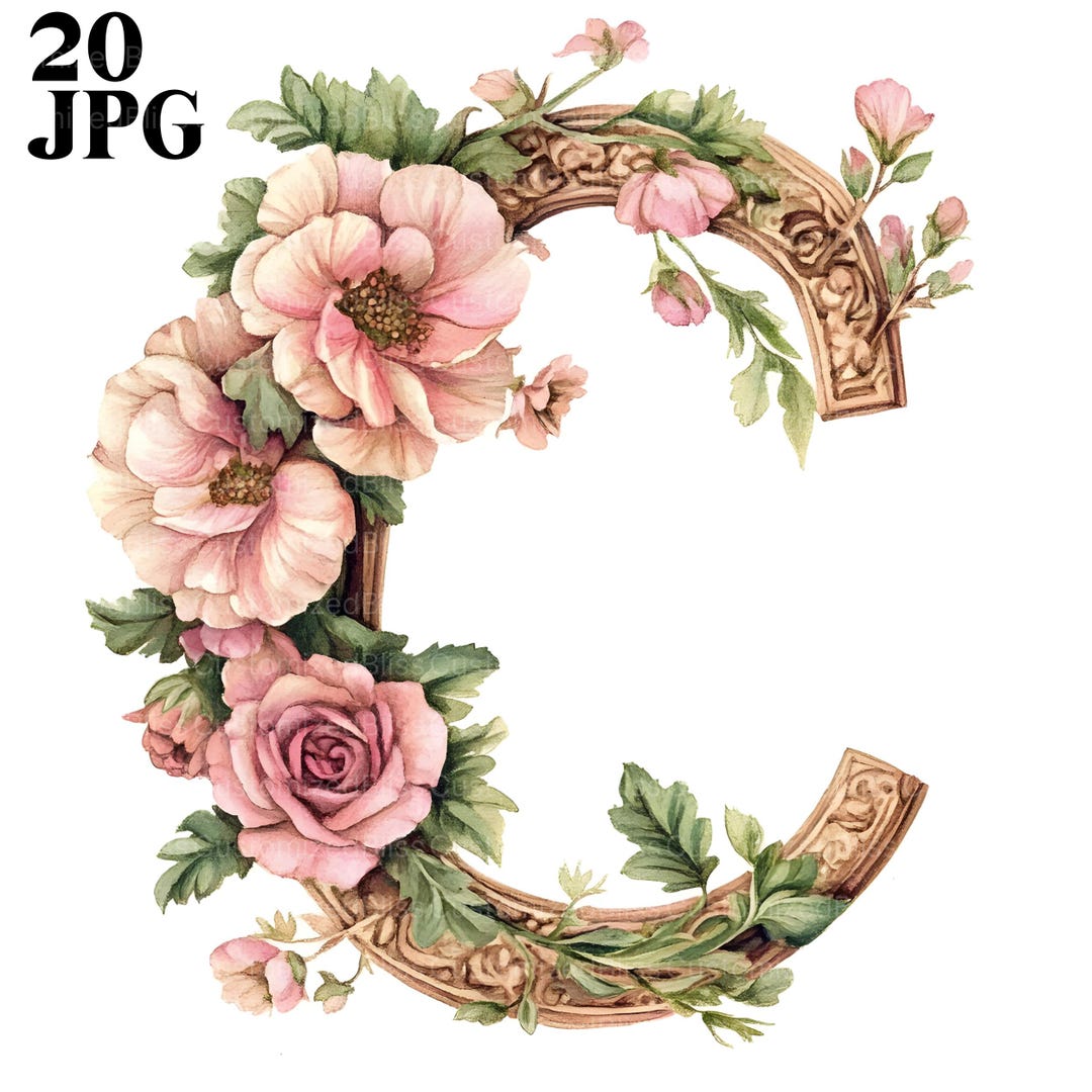 20 Letter C Clipart, Alphabet Clipart, Nursery Clipart, High Quality ...