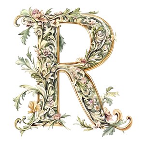 20 Letter R Clipart, Alphabet Clipart, Alphabet Print, Capital Letter R ...