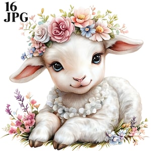 Lamb Clipart, Sheep Clipart, Spring Clipart, Easter Clipart, Lamb ...