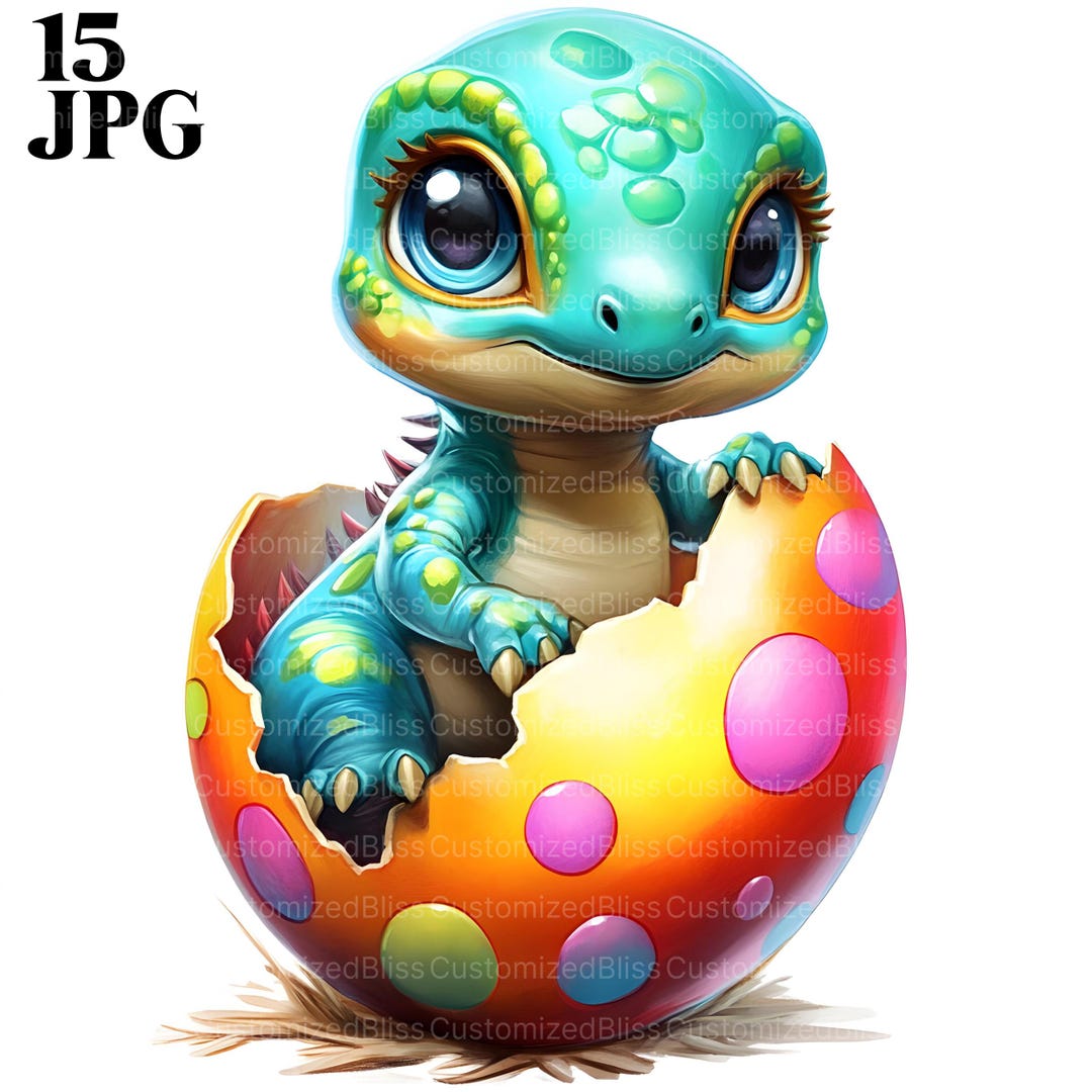 15 Baby Dinosaur Clipart, Dino Clipart, Dinosaur Nursery Art, Dinosaur ...