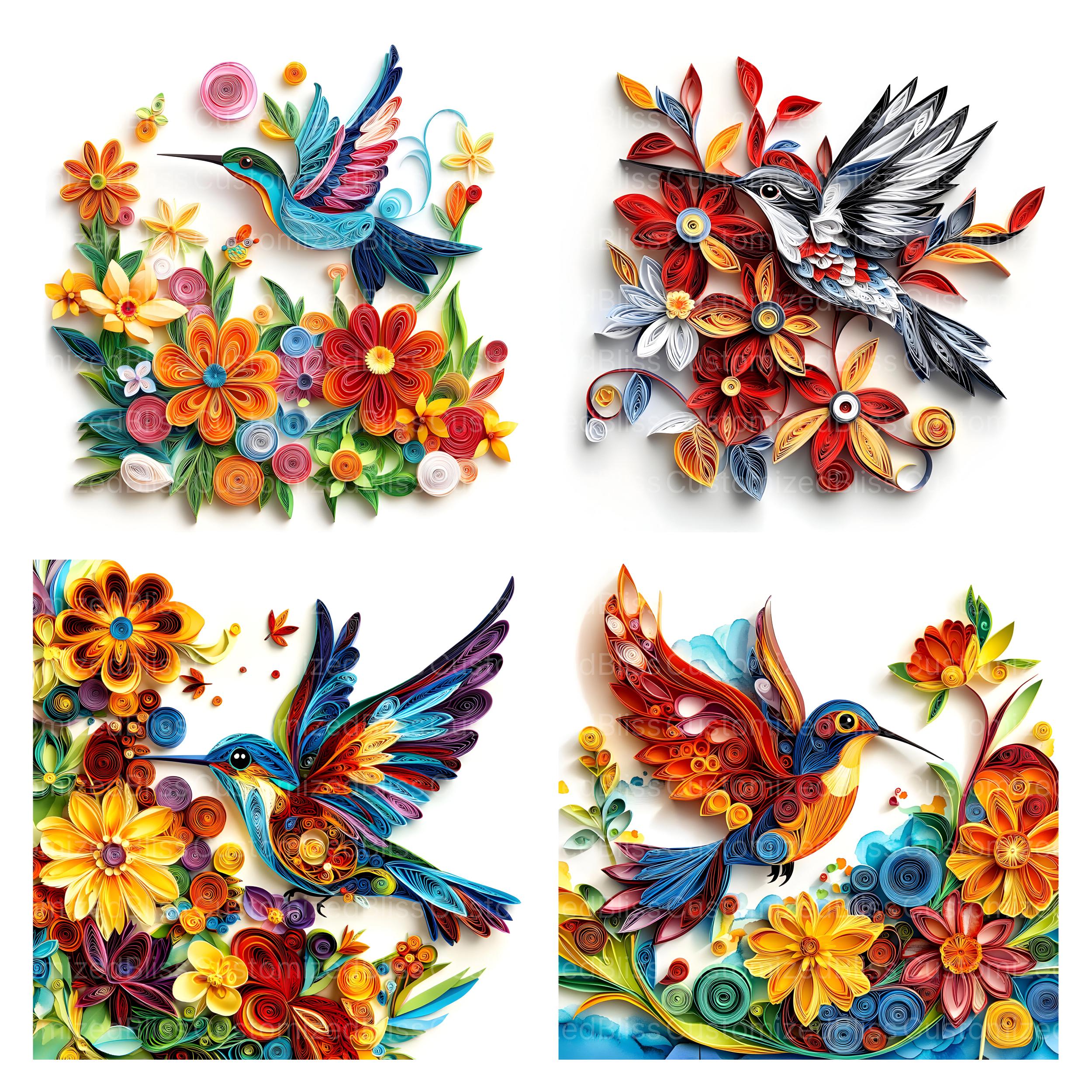 15 Quilling Birds Clipart, Colorful Quilling Birds, Bird Images, Bird ...