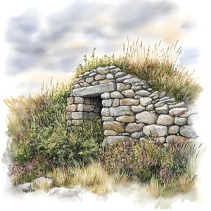 20 Rustic Stone Walls Clipart, Antique Stone Walls, Stone Clipart, High ...