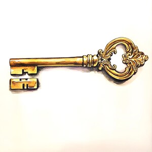 18 Vintage Gold Key Clipart, Old Fashioned Keys Images, High Quality ...